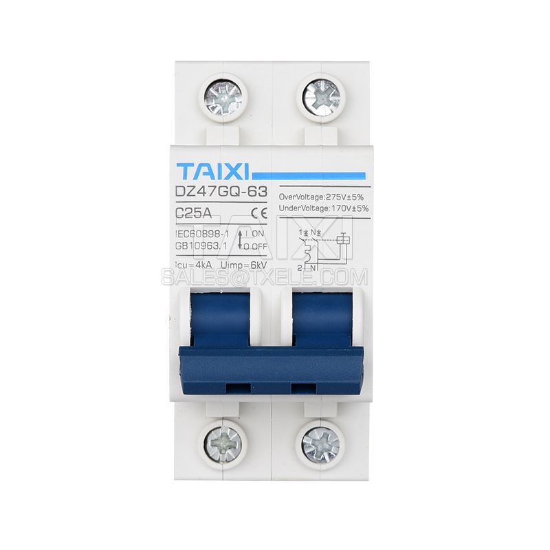 Under Voltage And Over Voltage Protection Circuit Breaker - TAIXI Electric